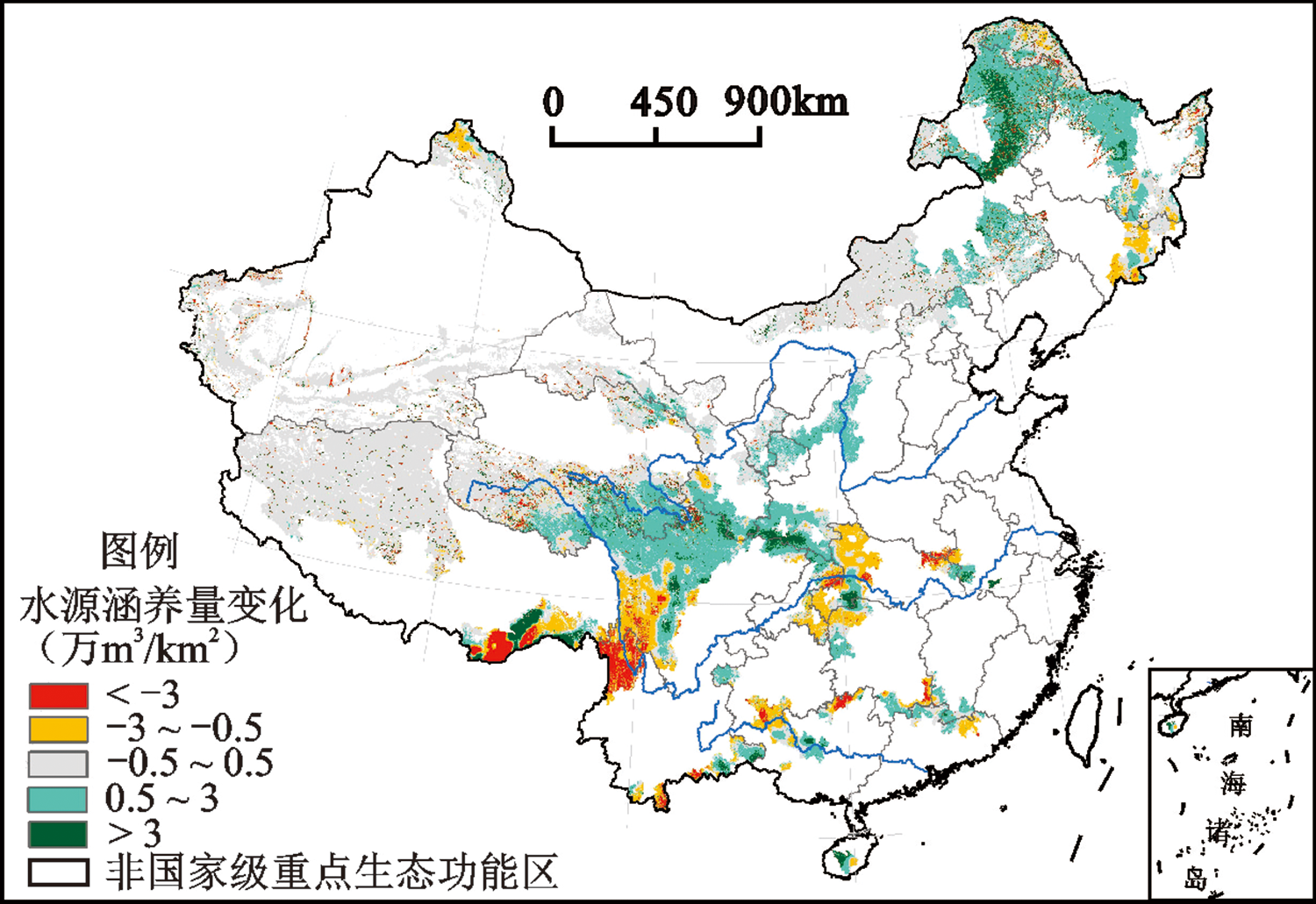 国家重点生态功能区生态系统服务时空格局及其变化特征